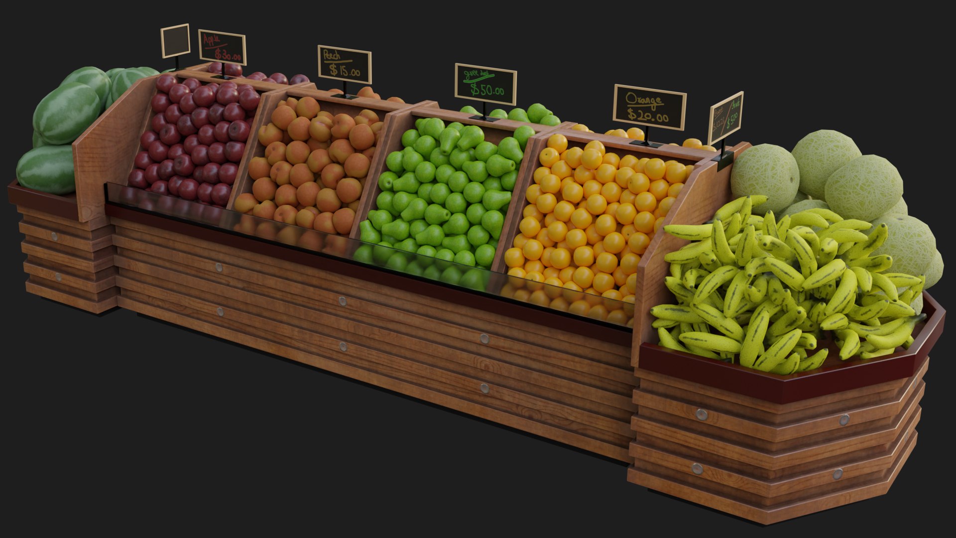 3D Fruit Showcase - TurboSquid 2120177