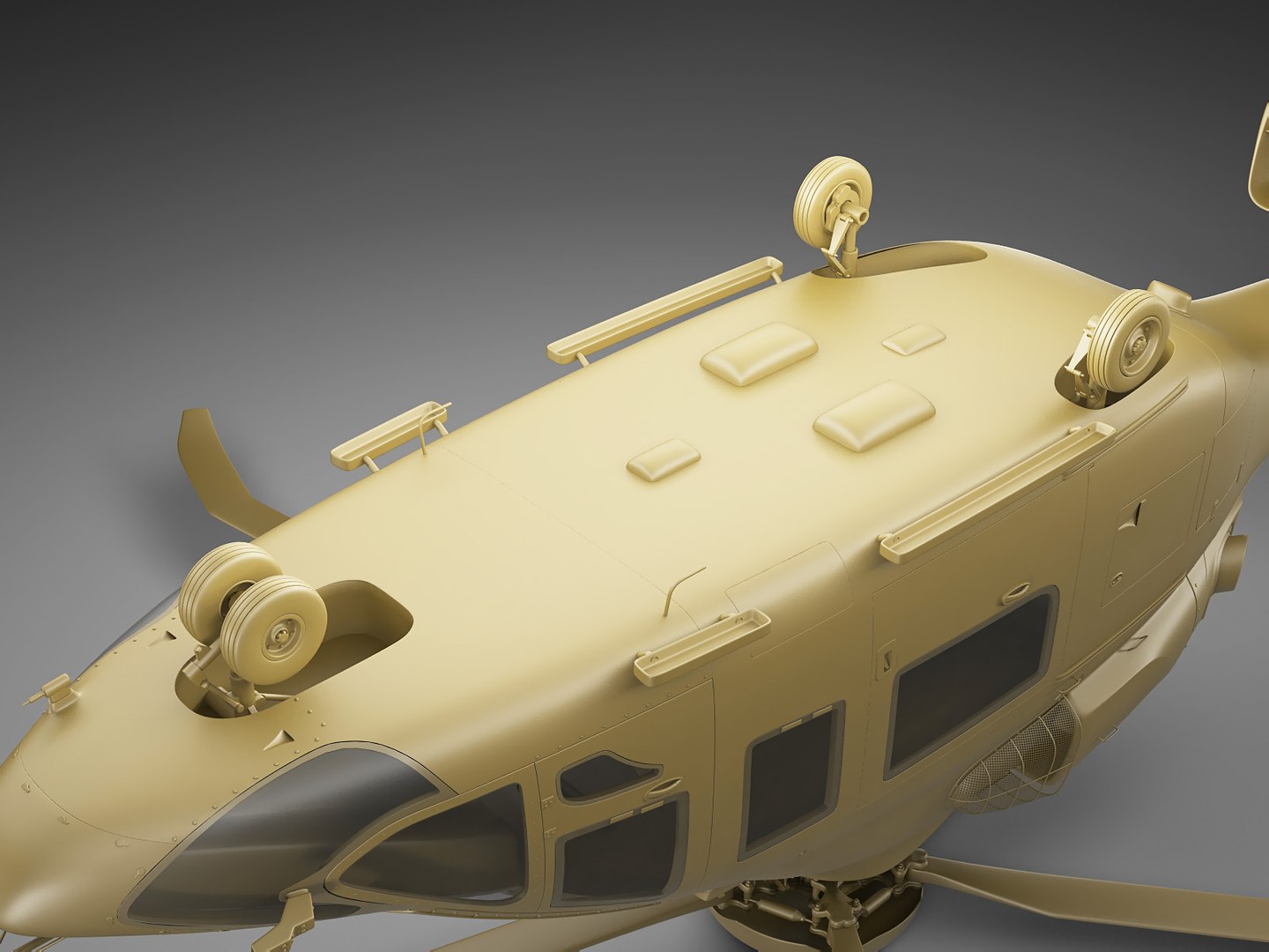 airbus h160 helicopter c4d