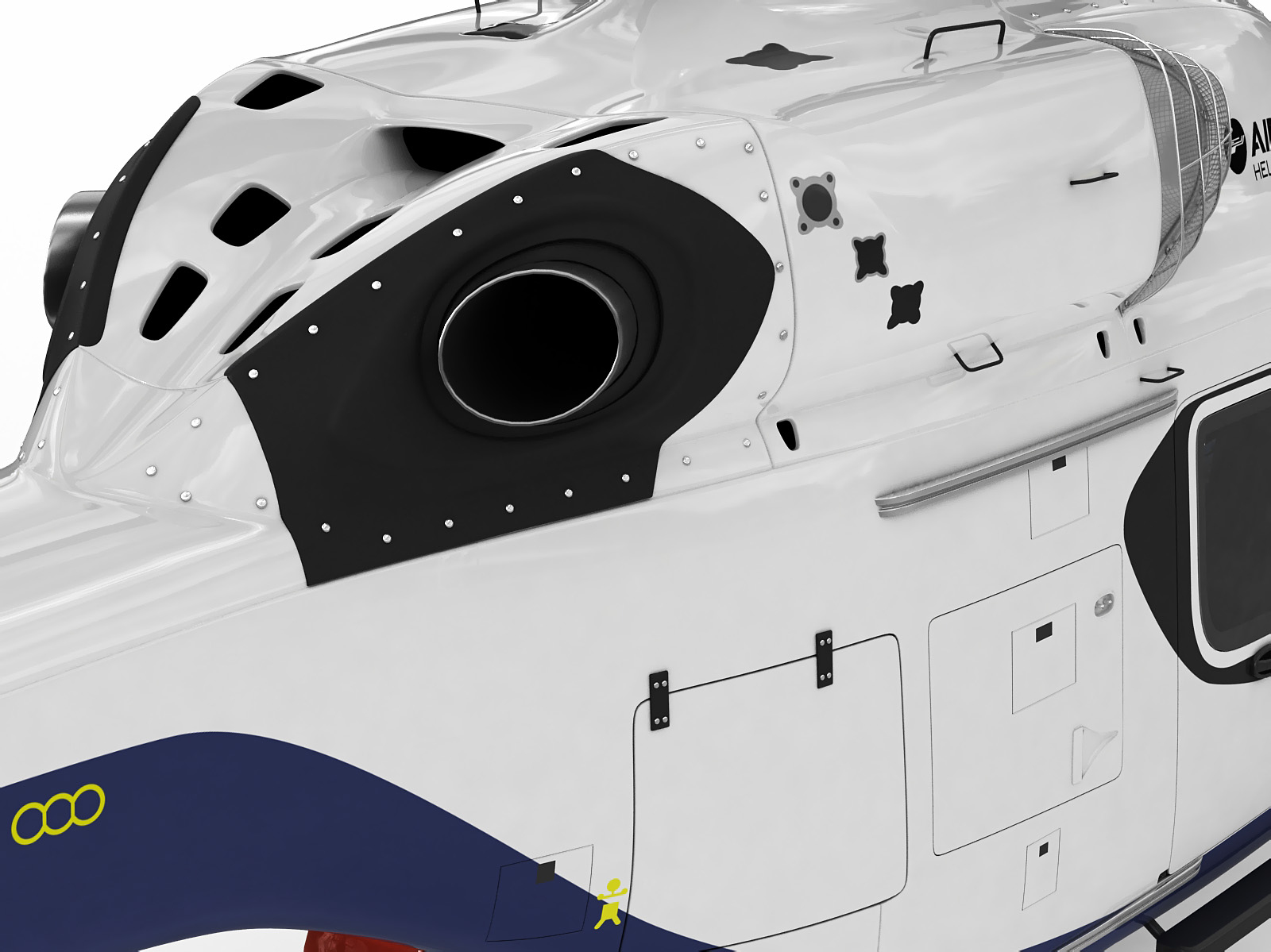 airbus h160 helicopter c4d