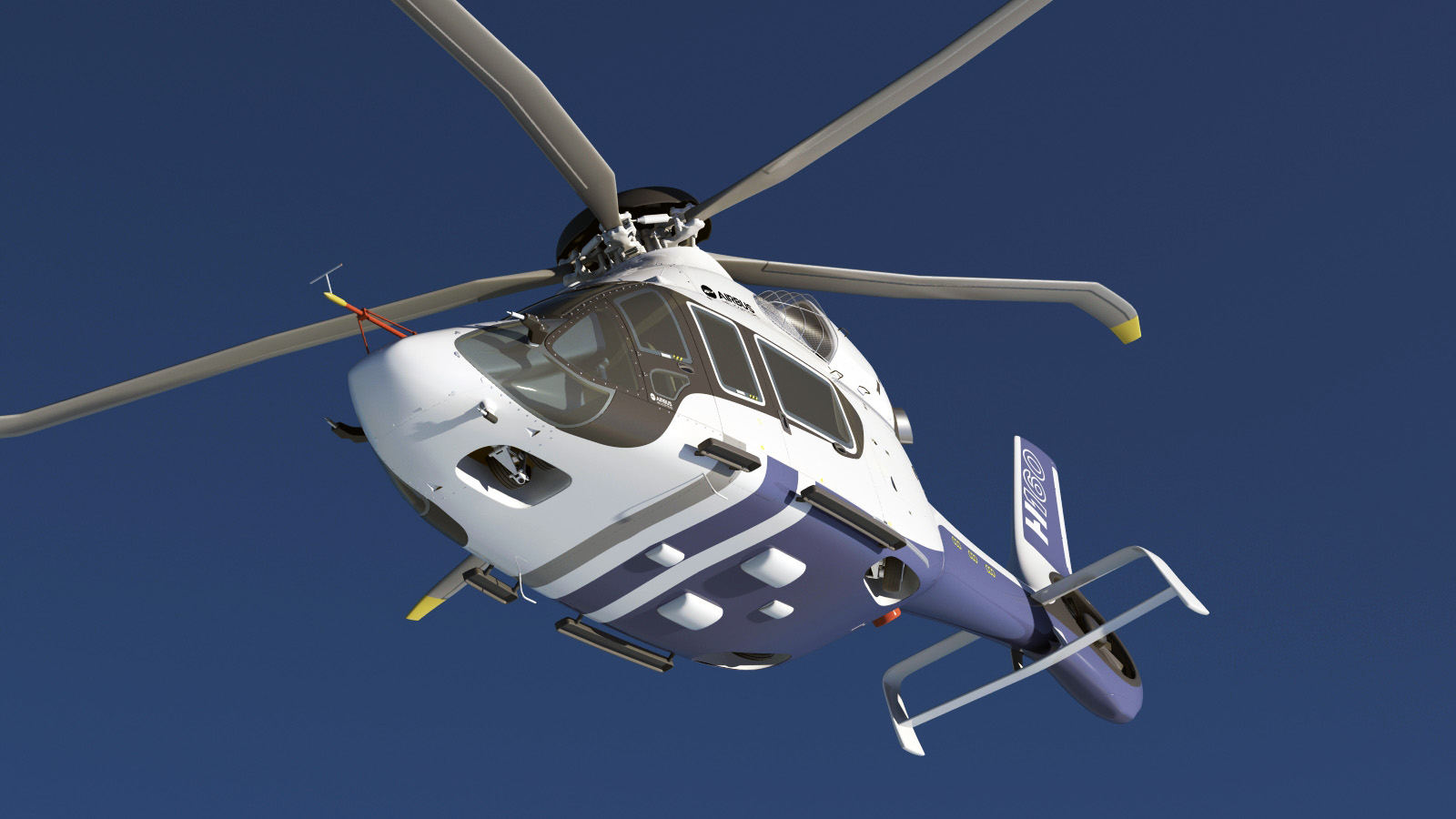 airbus h160 helicopter c4d