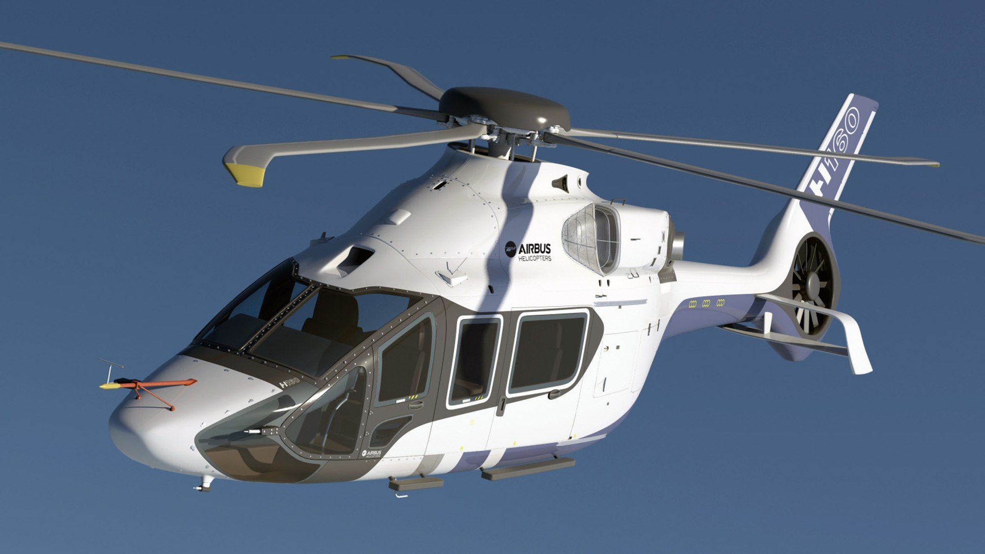 airbus h160 helicopter c4d