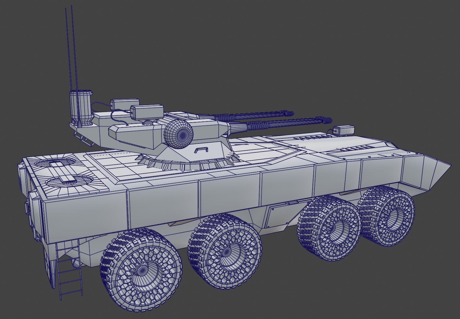 3D space tank model - TurboSquid 1574016