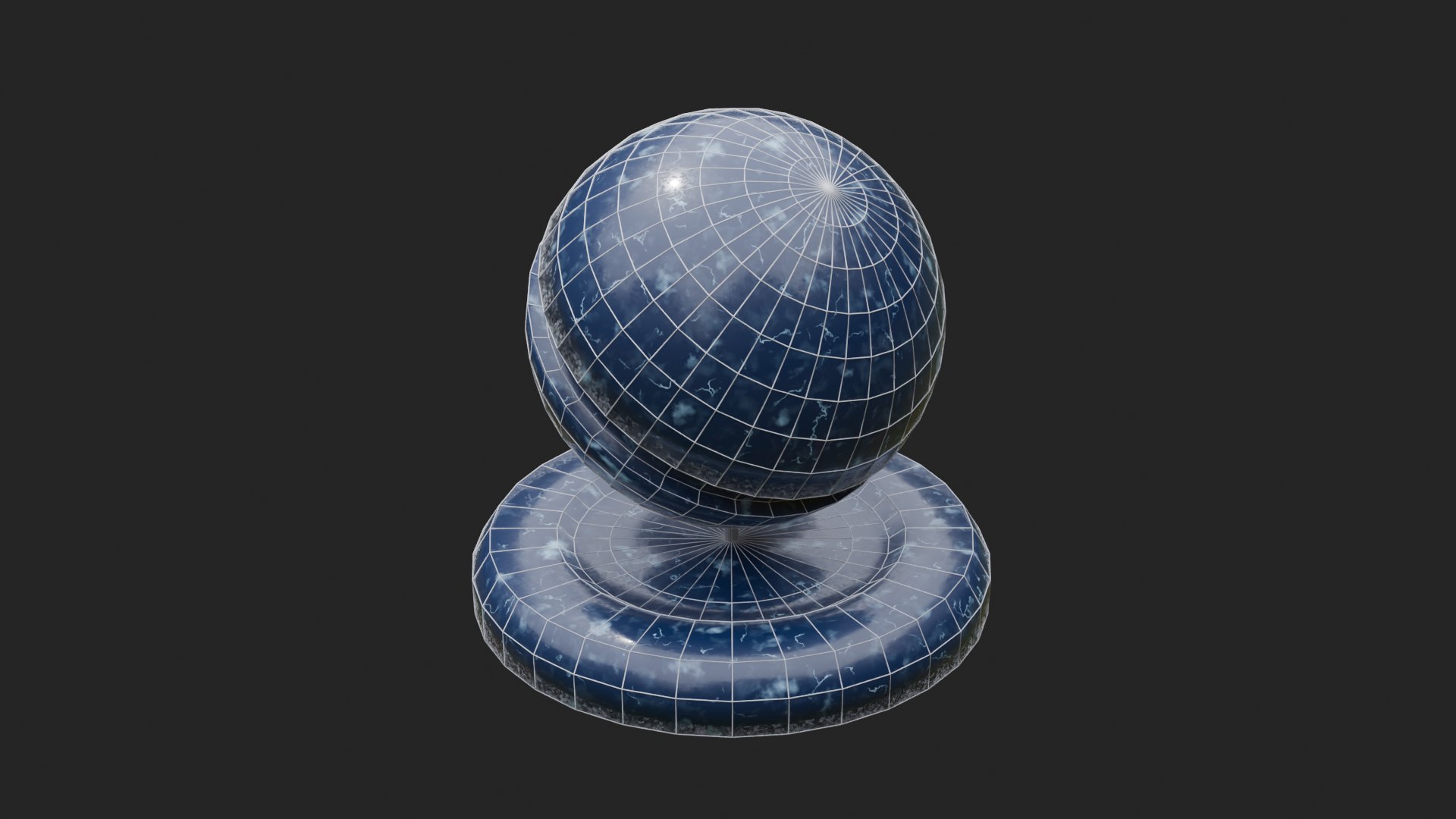 3D Blender Procedural Texture Blue Marble - TurboSquid 2444410