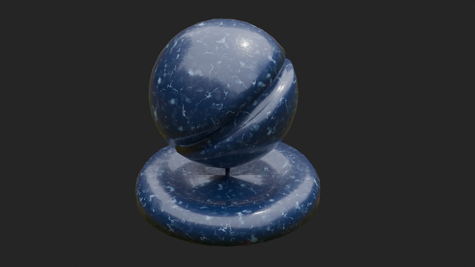 3D Blender Procedural Texture Blue Marble - TurboSquid 2444410