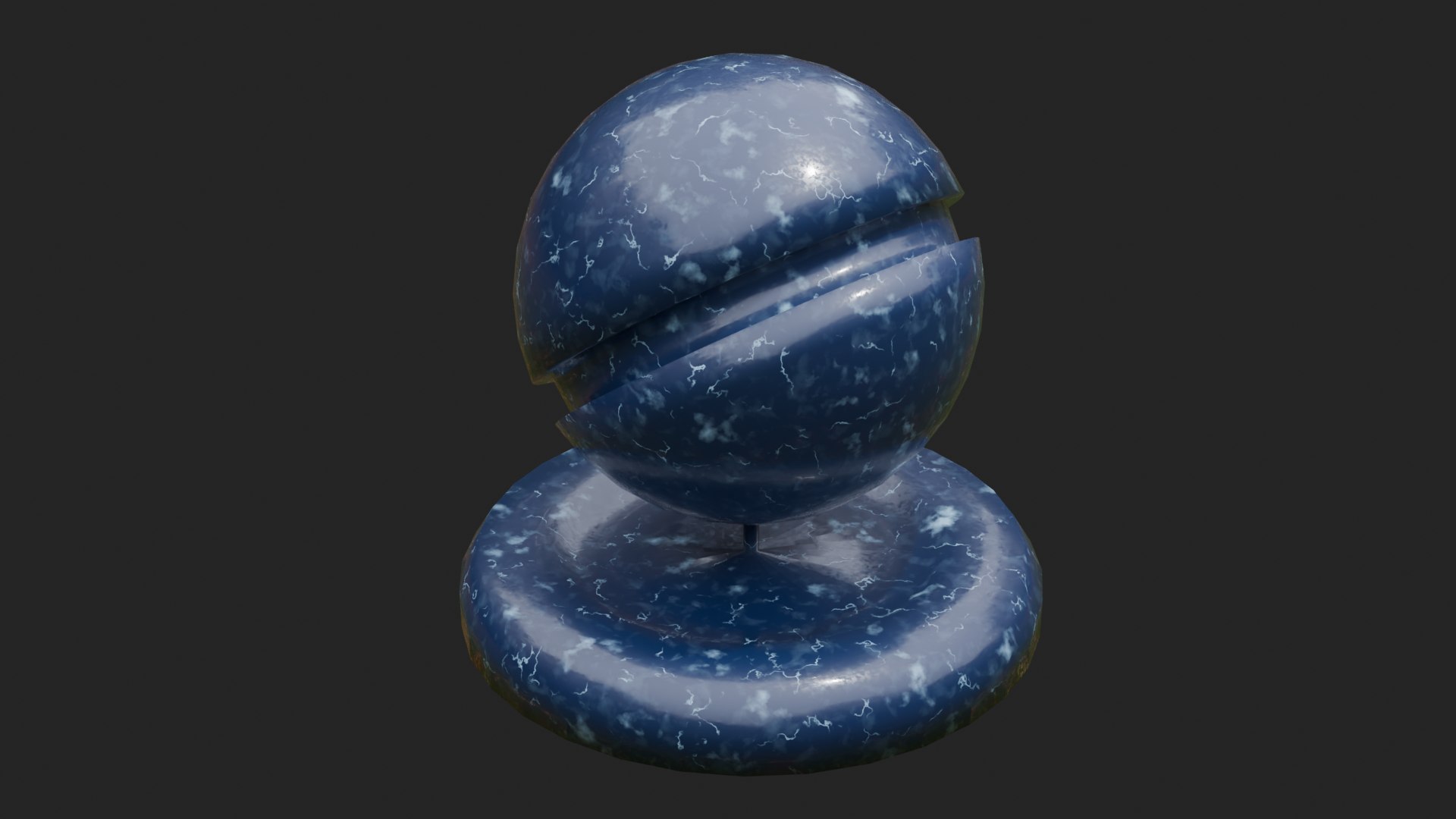 3D Blender Procedural Texture Blue Marble - TurboSquid 2444410
