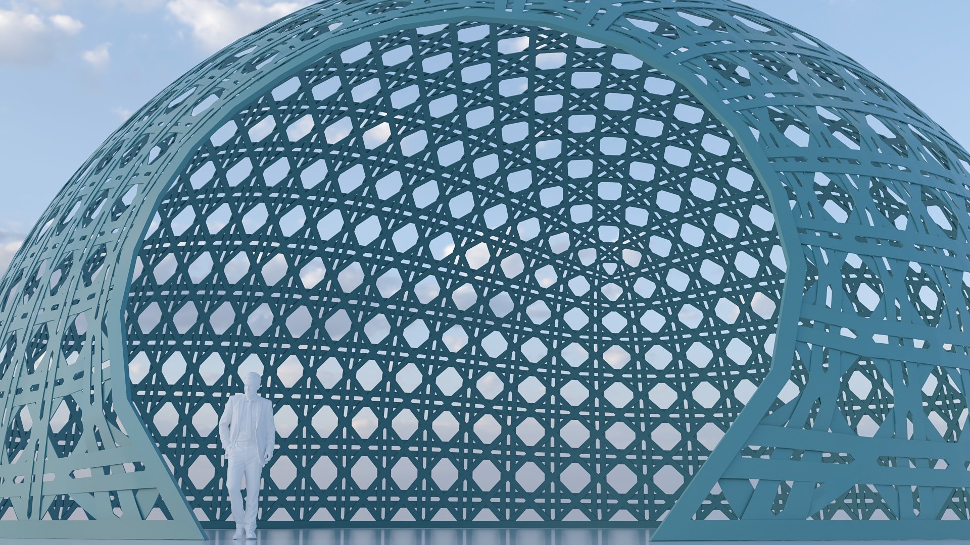 Wicker Dome Pavilion 3D Model - TurboSquid 2131354