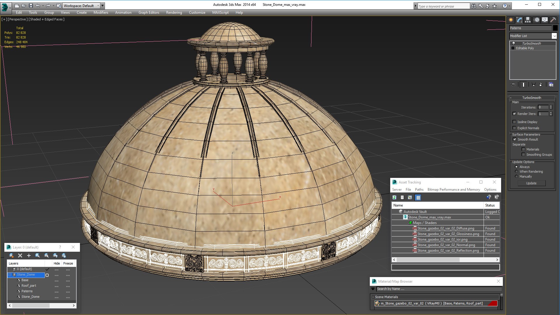 3D model stone dome - TurboSquid 1610838