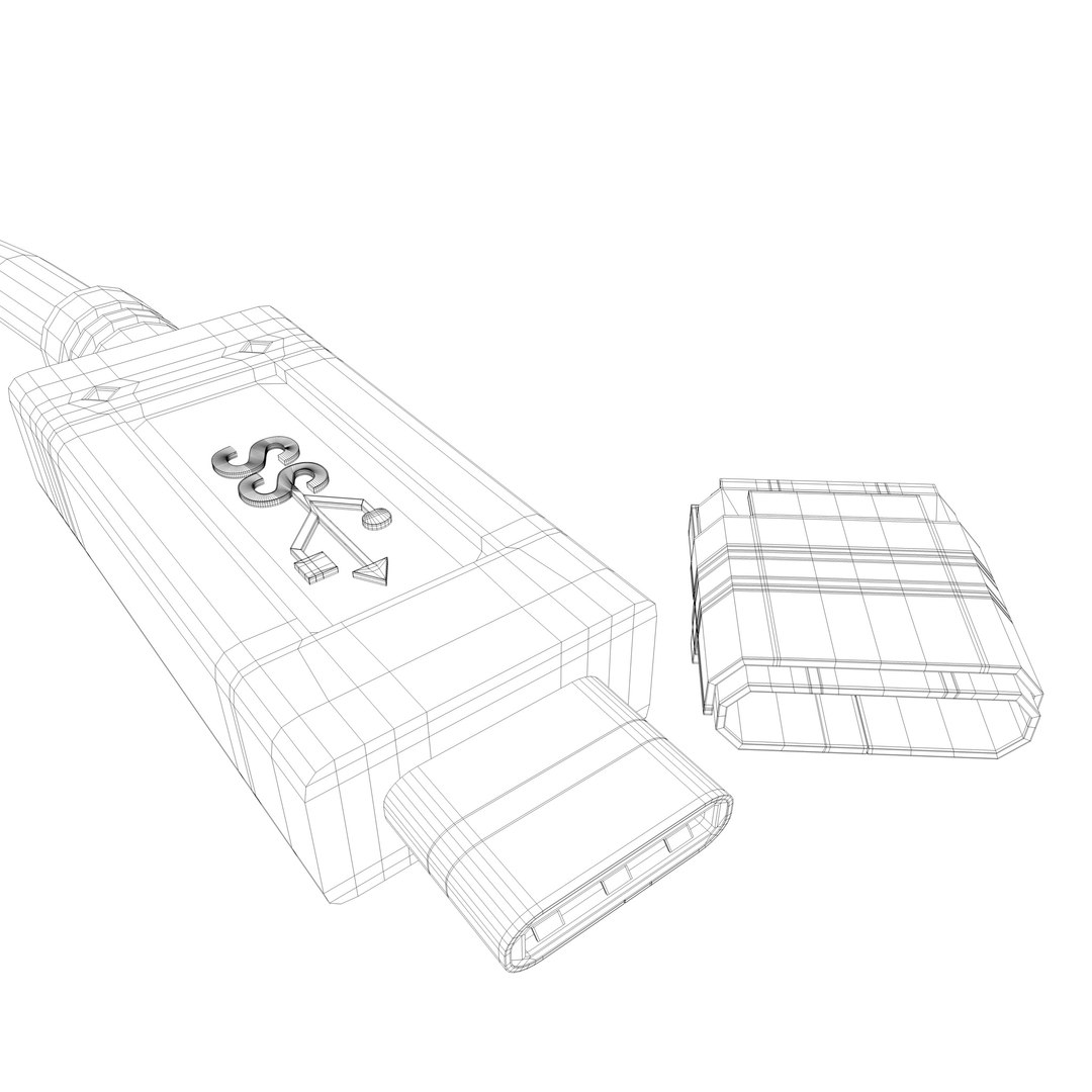 Usb Type 3d Model