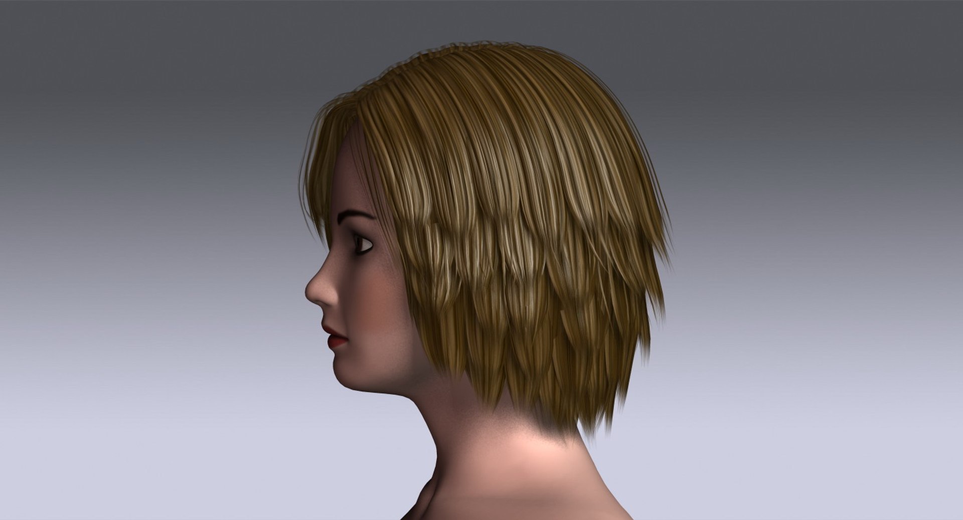 3D Hairstyle 2 Hair - TurboSquid 1160065