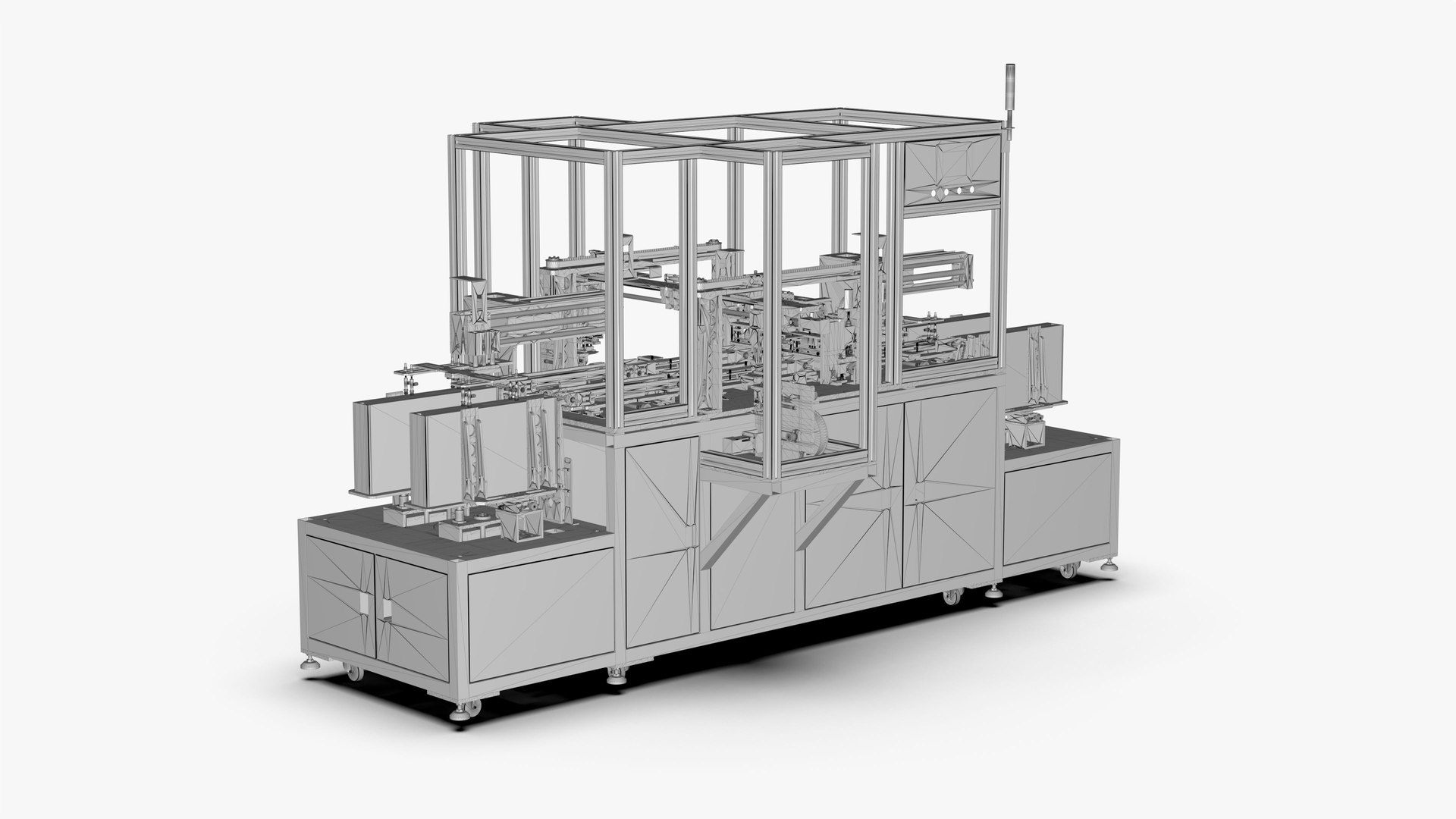 3D Automatic LCD Panel Gold Finger Tape Machine Model - TurboSquid 2296216