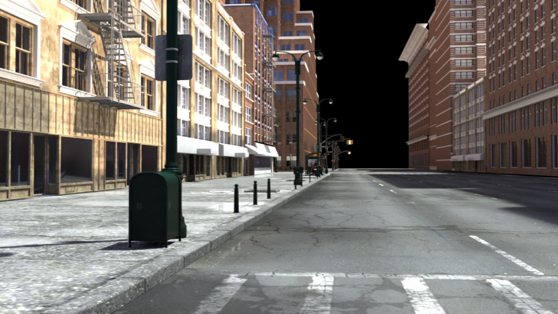 STREET BUILDING 3D Model - TurboSquid 1717923