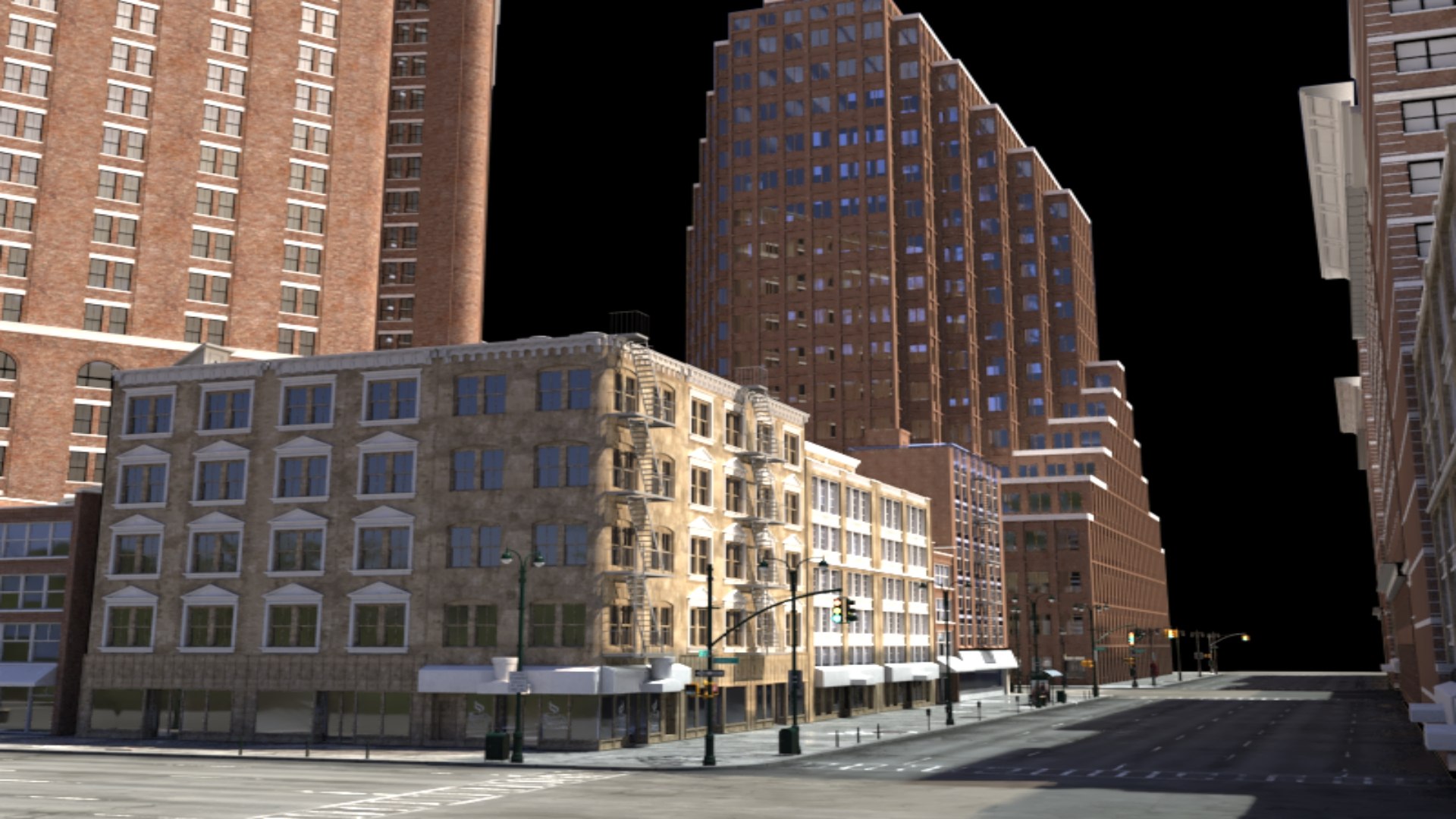 STREET BUILDING 3D Model - TurboSquid 1717923