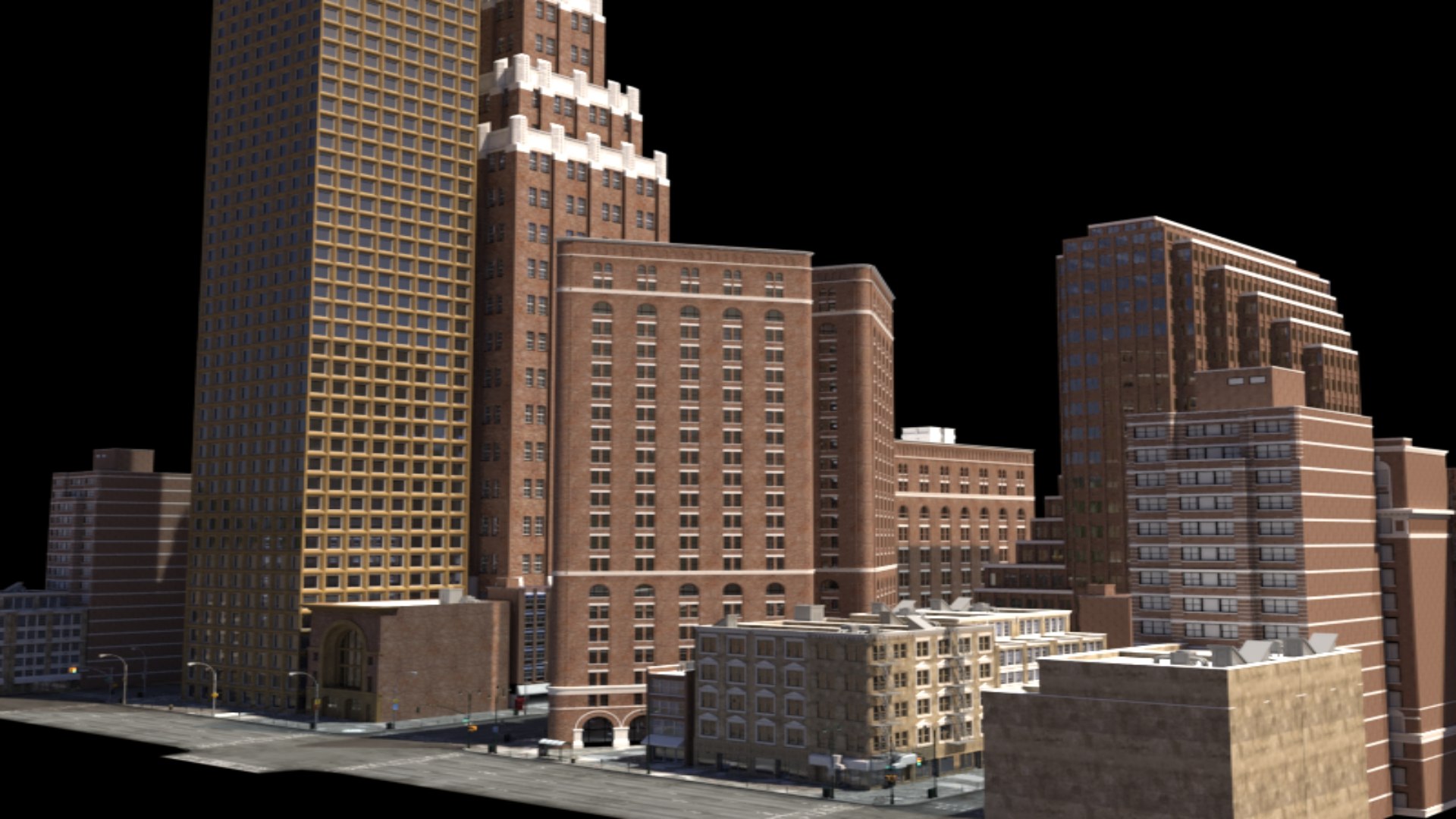 STREET BUILDING 3D Model - TurboSquid 1717923