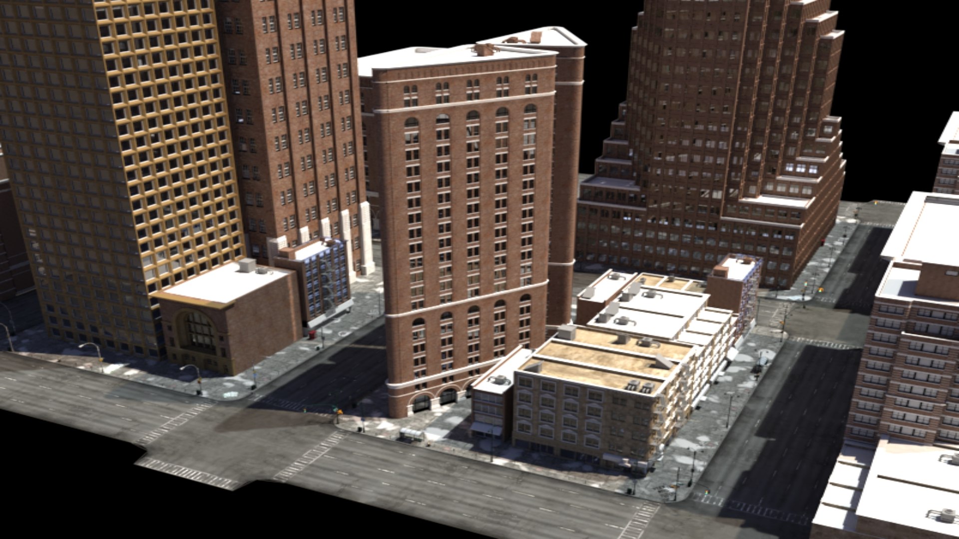 STREET BUILDING 3D Model - TurboSquid 1717923
