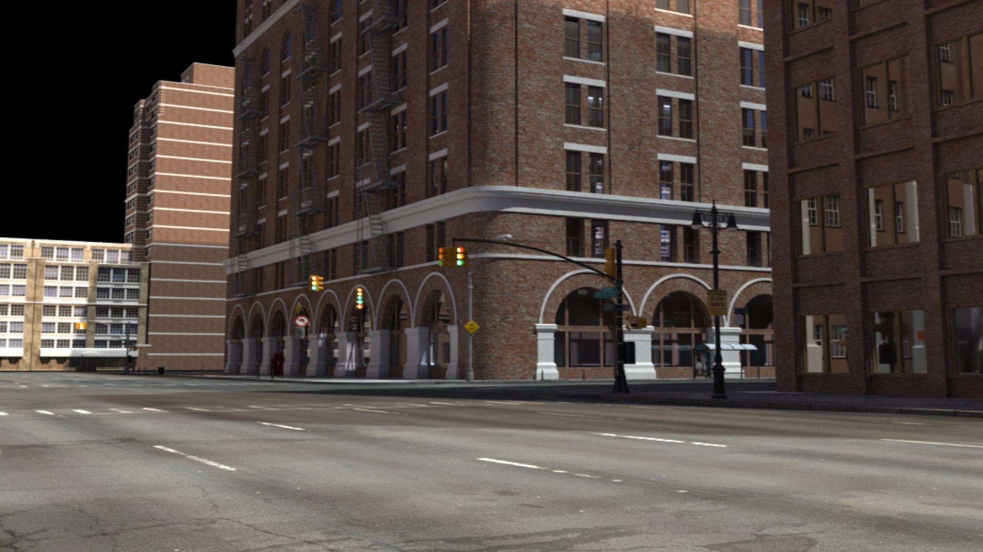 STREET BUILDING 3D Model - TurboSquid 1717923