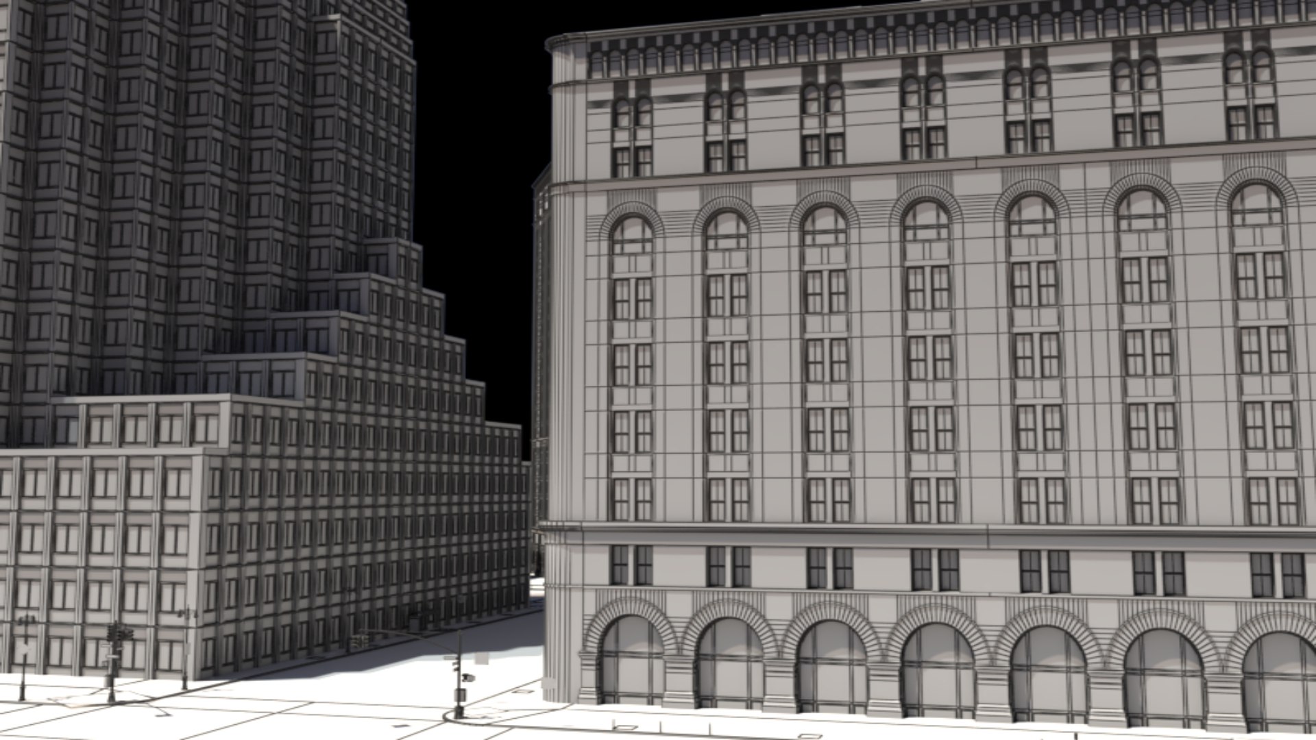 STREET BUILDING 3D Model - TurboSquid 1717923