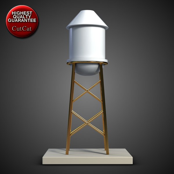 industrial water tank 3d obj