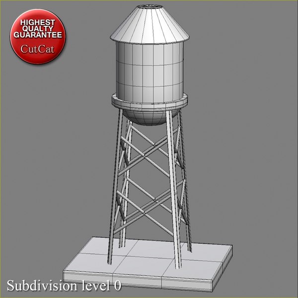 industrial water tank 3d obj
