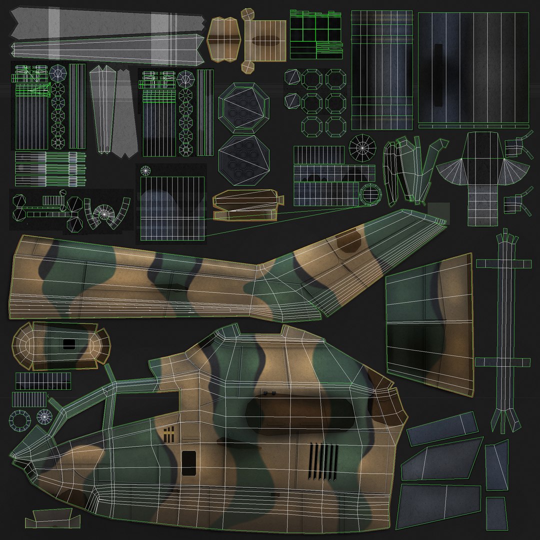 3D Low Poly Bell AH-1 Cobra - TurboSquid 2057250