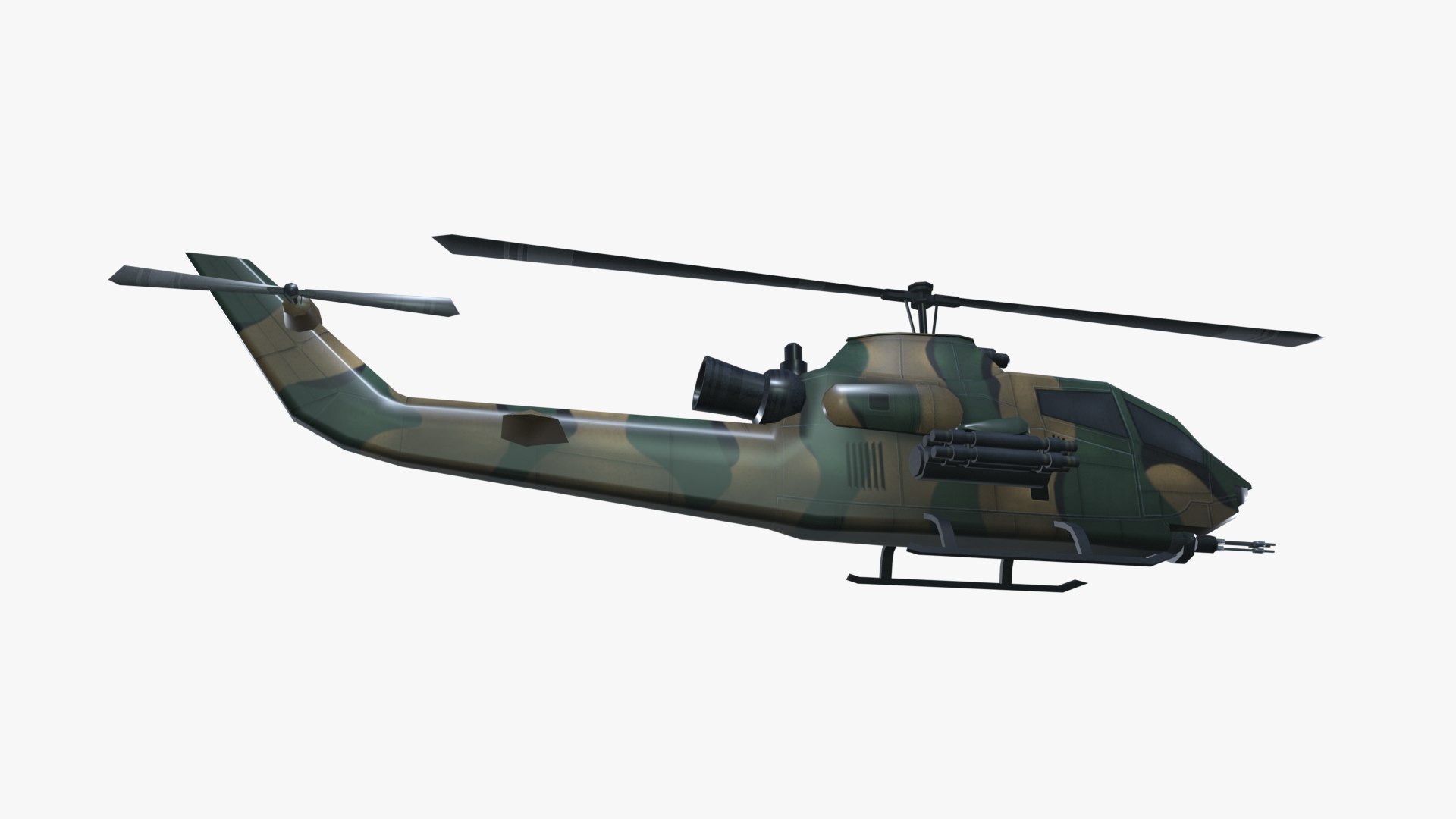 3D Low Poly Bell AH-1 Cobra - TurboSquid 2057250