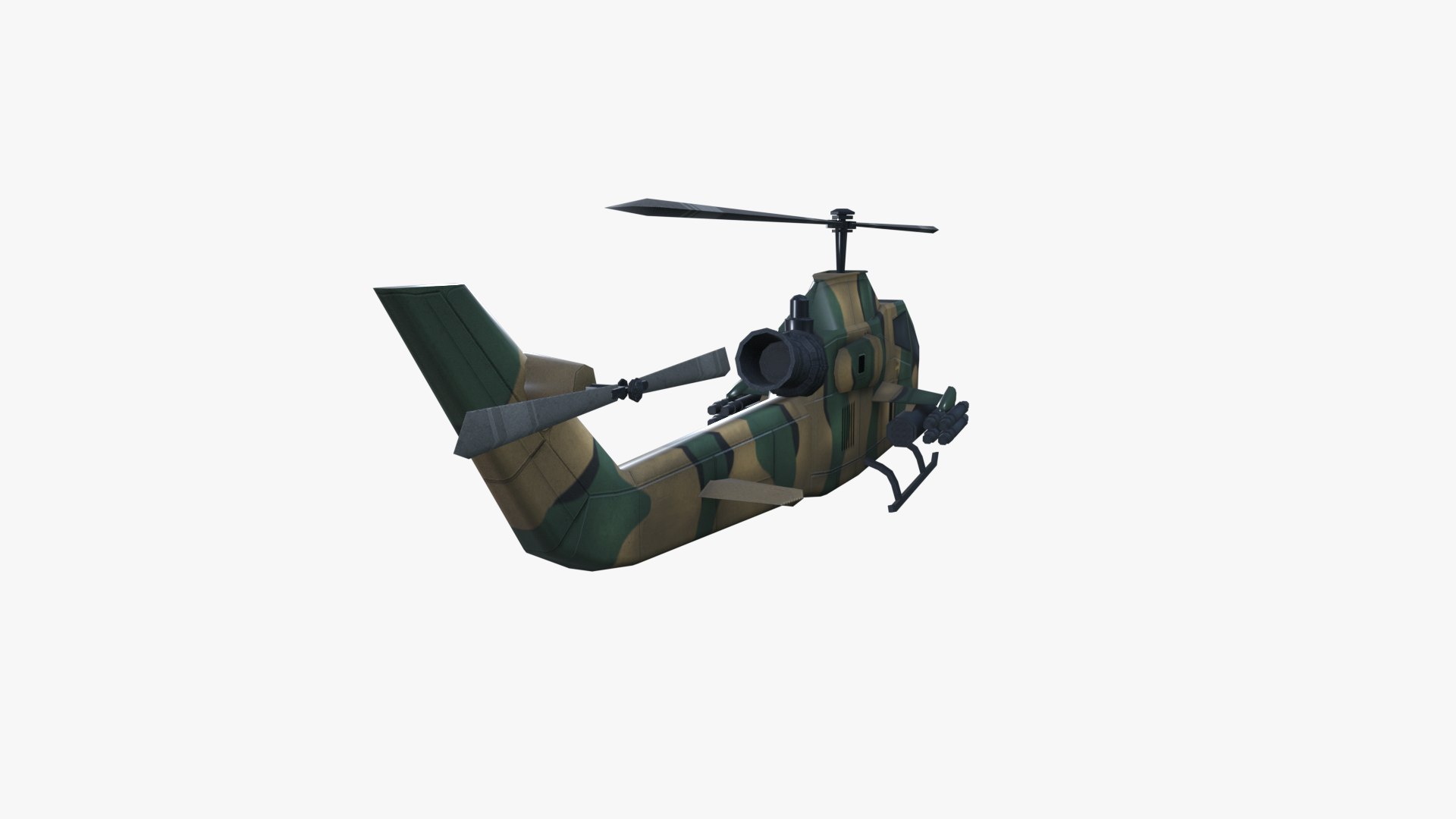 3D Low Poly Bell AH-1 Cobra - TurboSquid 2057250