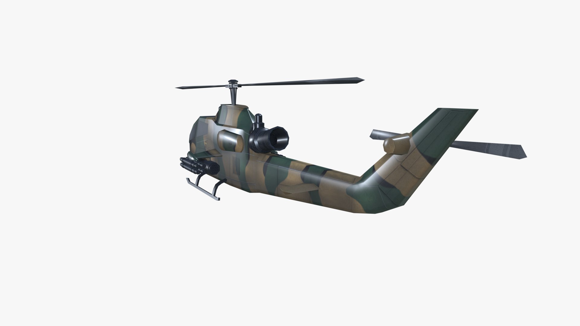 3D Low Poly Bell AH-1 Cobra - TurboSquid 2057250