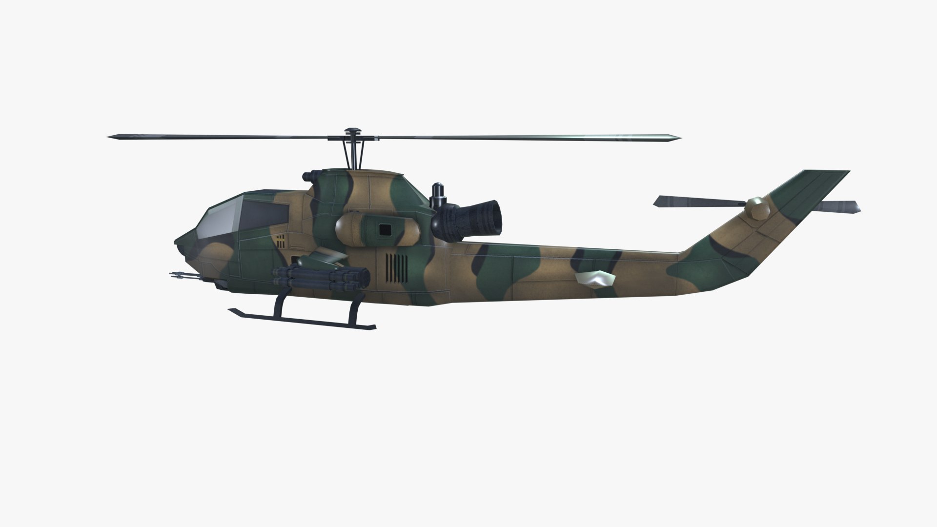 3D Low Poly Bell AH-1 Cobra - TurboSquid 2057250