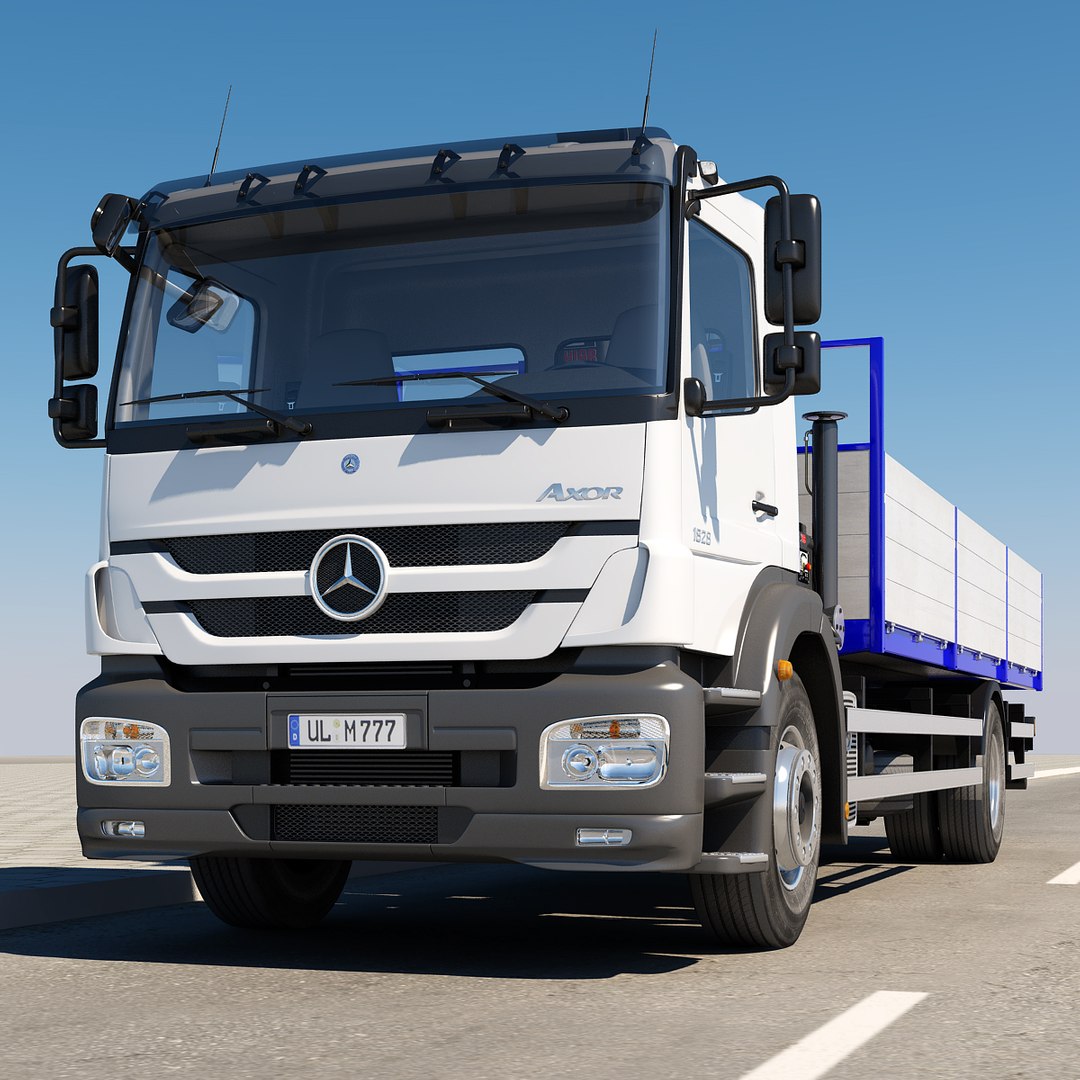 3d Model Of Mercedes Crane Truck
