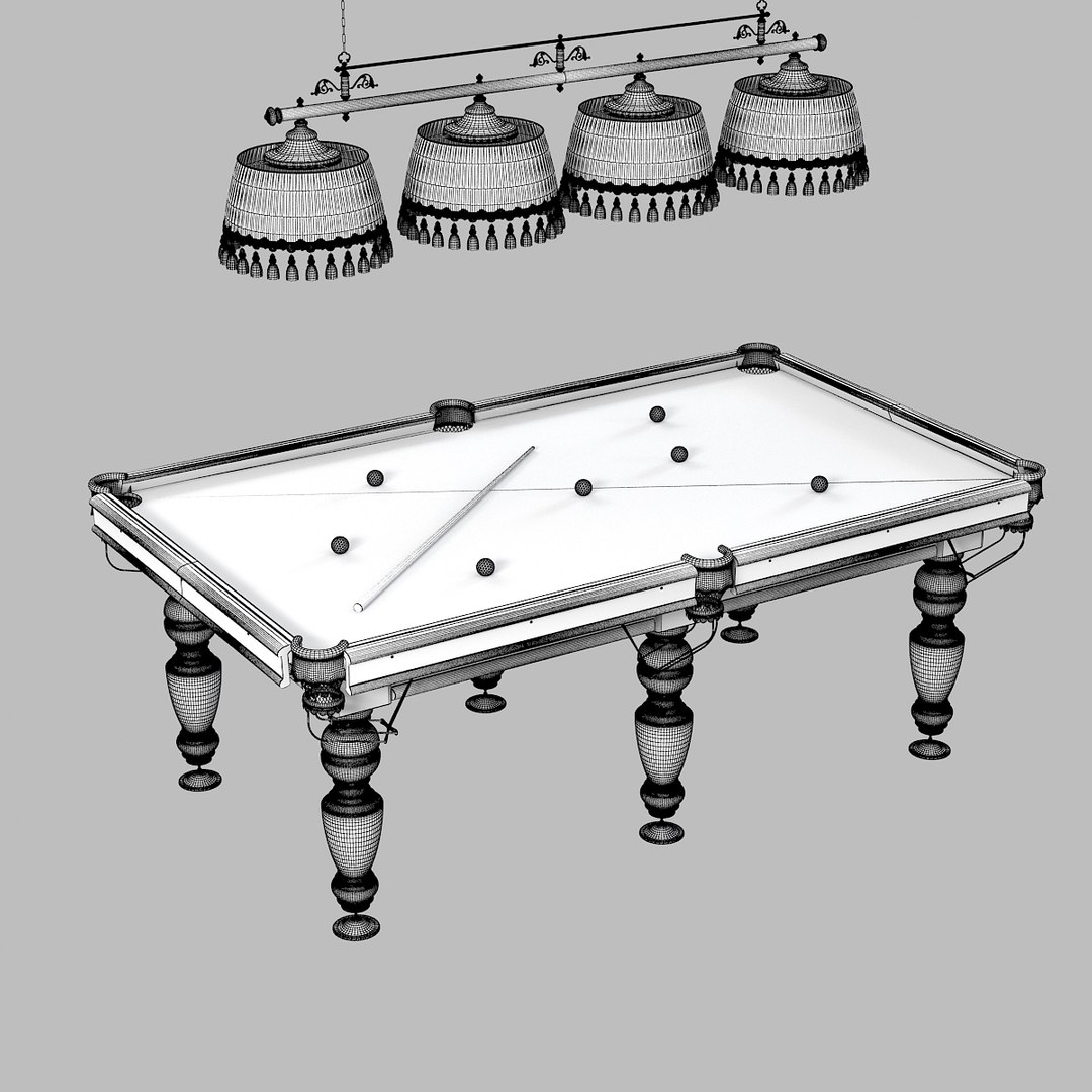 Billiard Set 3d Model