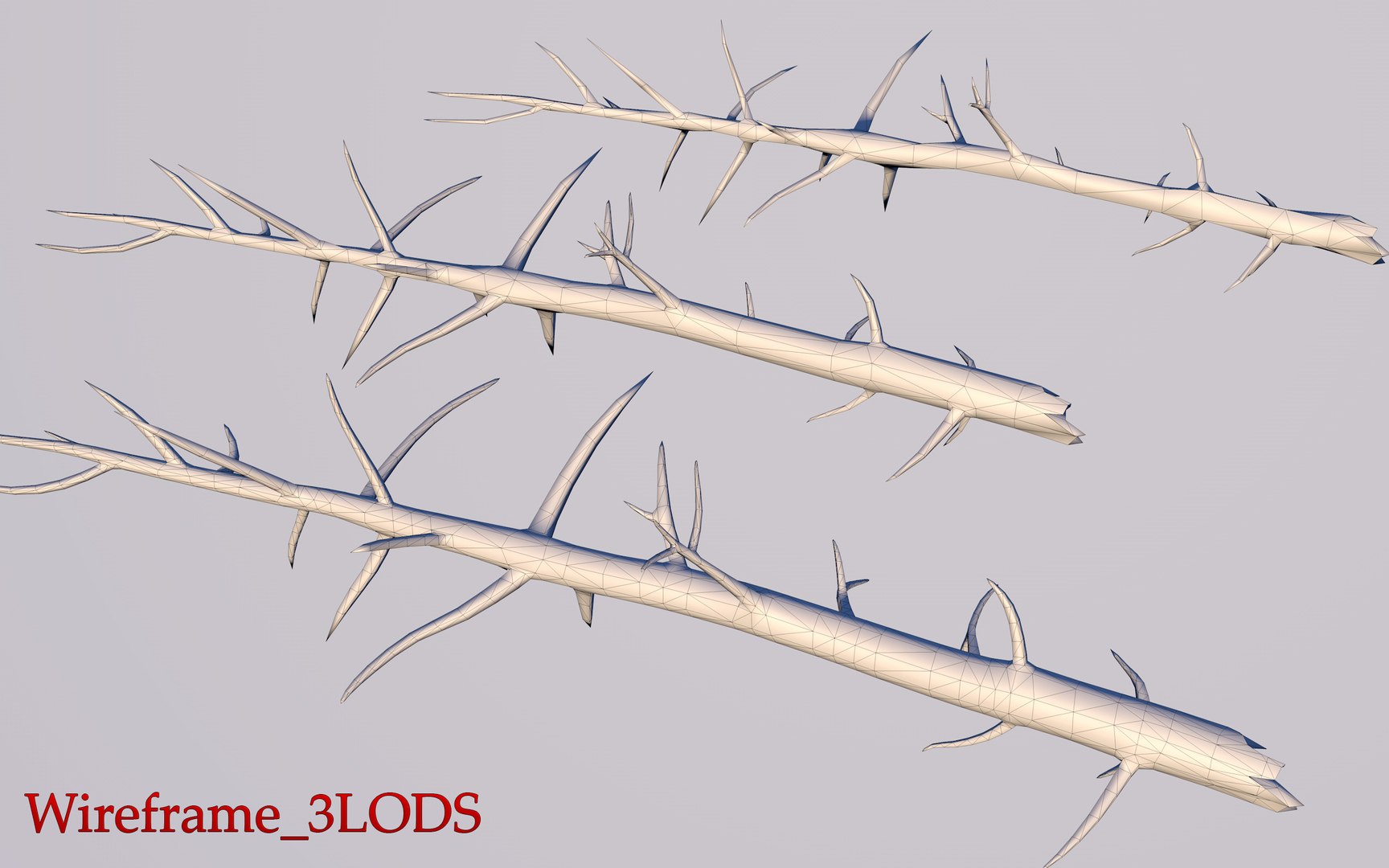 Broken Tree Branches Model - TurboSquid 1513261