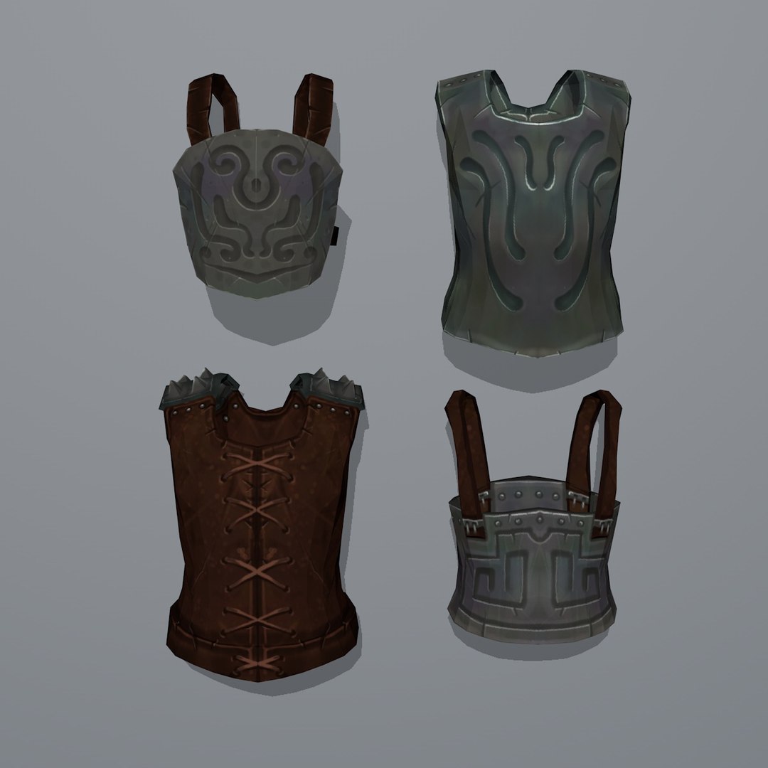 3D Gladiator Body Armors - TurboSquid 1281125