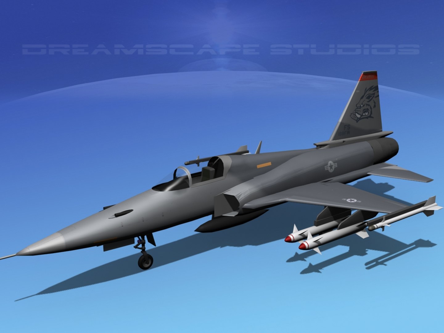 3d Northrop Tigershark F-20 Fighter
