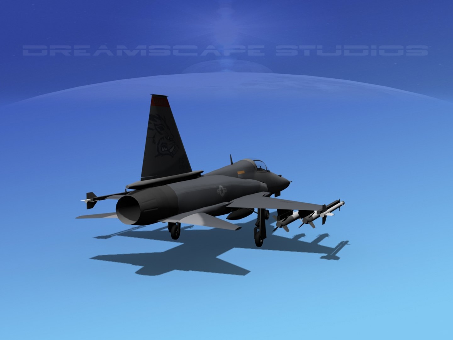 3d Northrop Tigershark F-20 Fighter