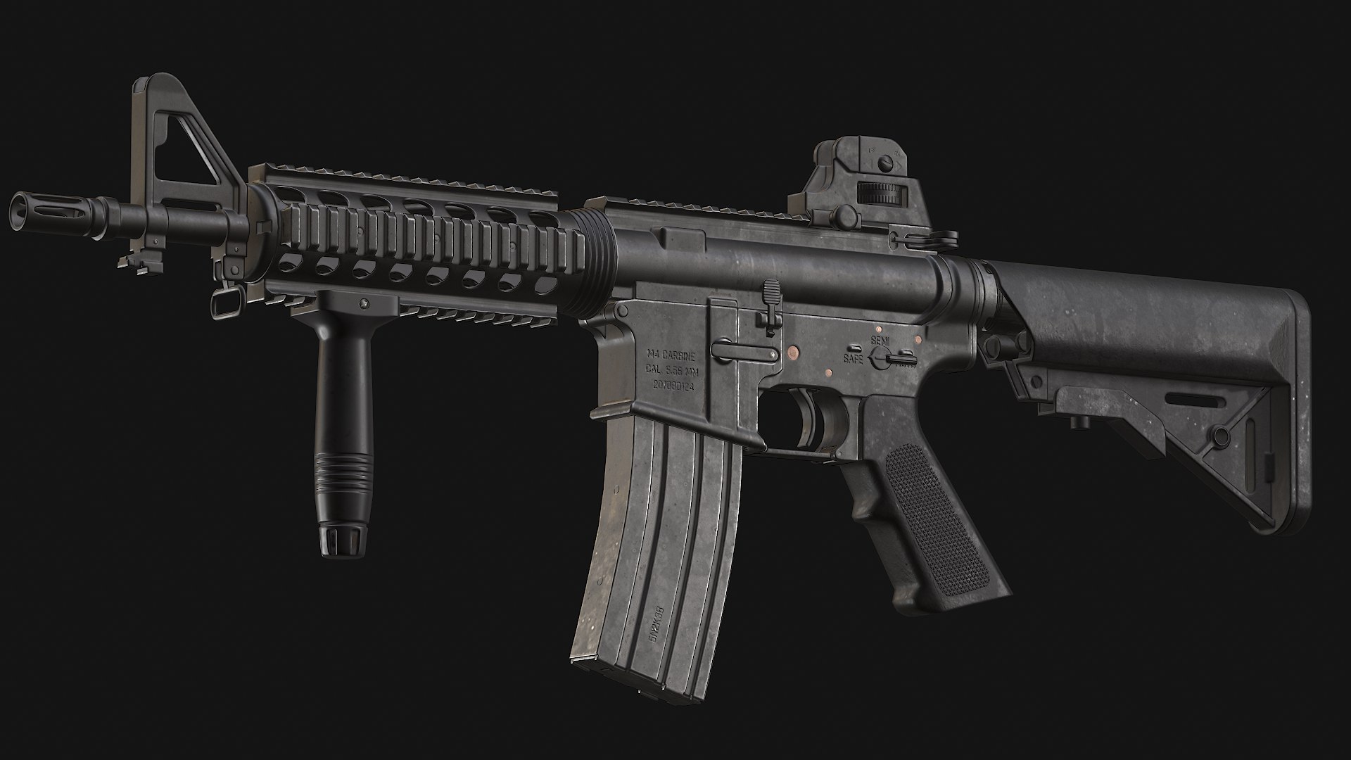MK18 - M4 Carbine 3D Model - TurboSquid 2190669