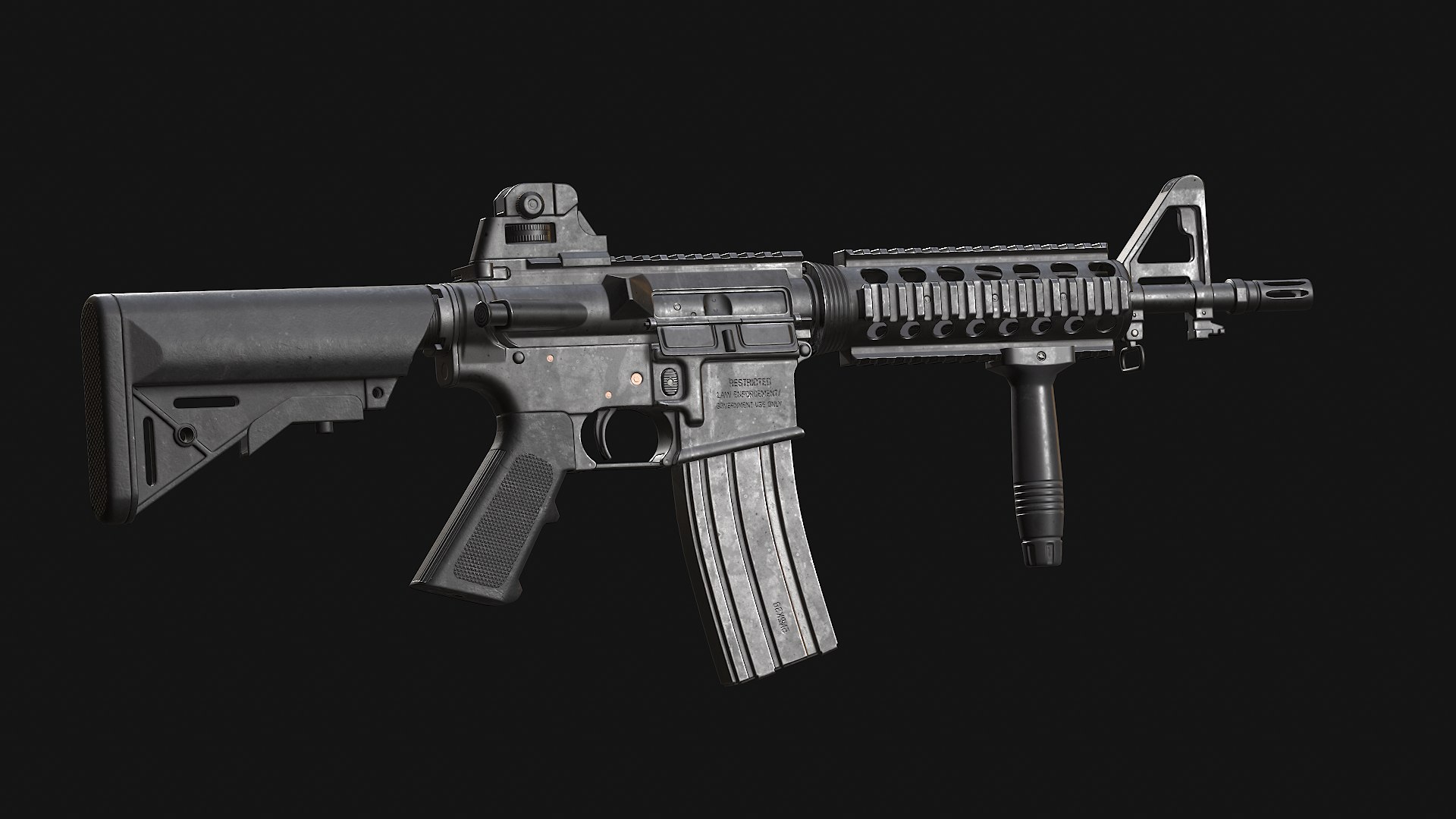 MK18 - M4 Carbine 3D Model - TurboSquid 2190669