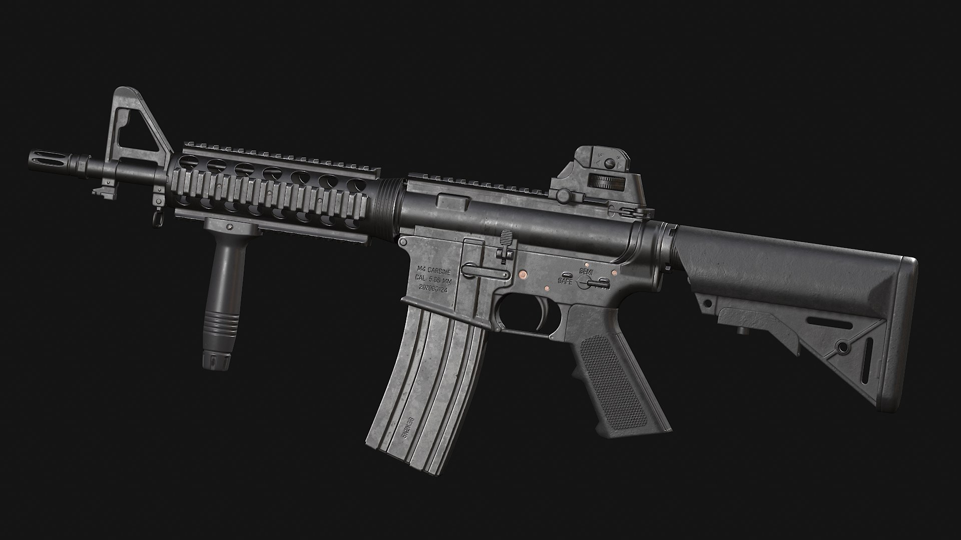 MK18 - M4 Carbine 3D Model - TurboSquid 2190669