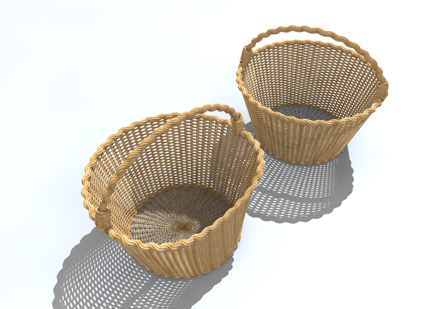 Wicker Basket 3D Model - TurboSquid 1552116