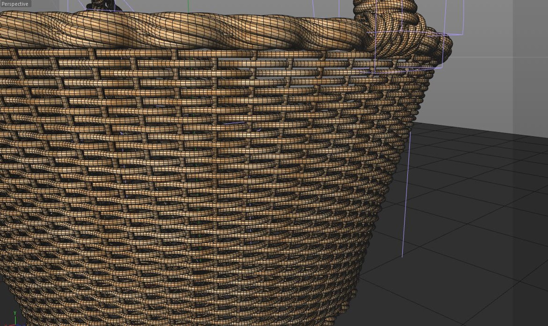 Wicker Basket 3D Model - TurboSquid 1552116