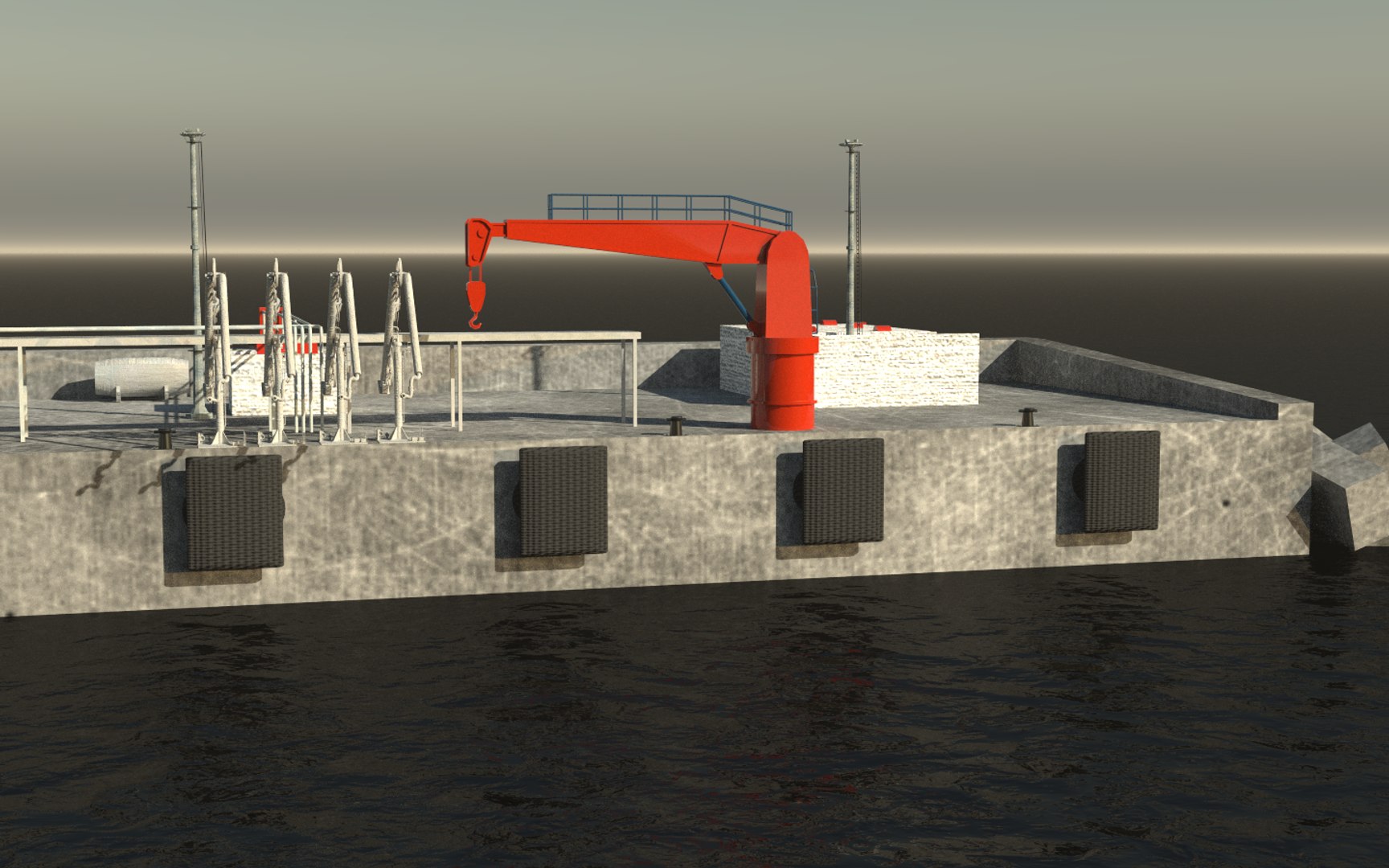 Lng Terminal Port Model - TurboSquid 1559217