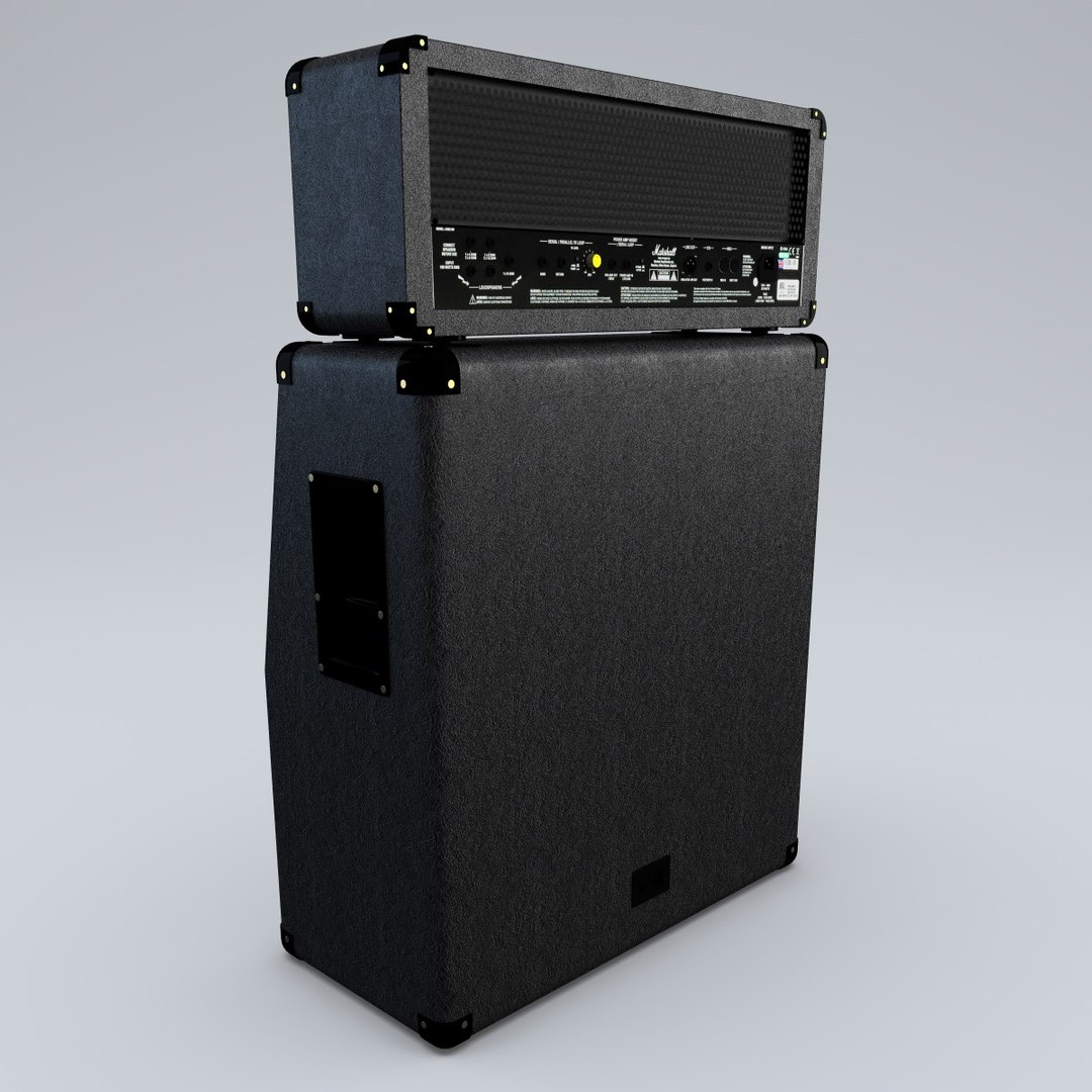 3d Model Marshall Jvm 210h Amplifier