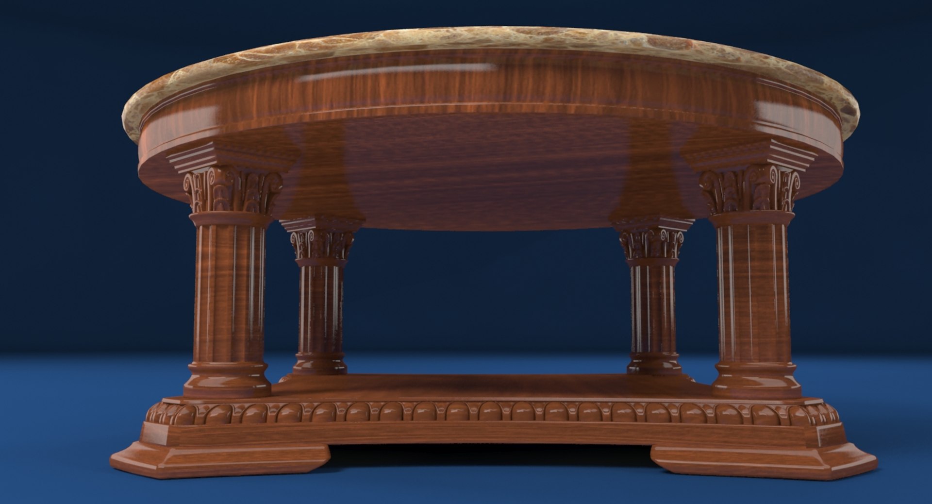 Classic Table 3d Model
