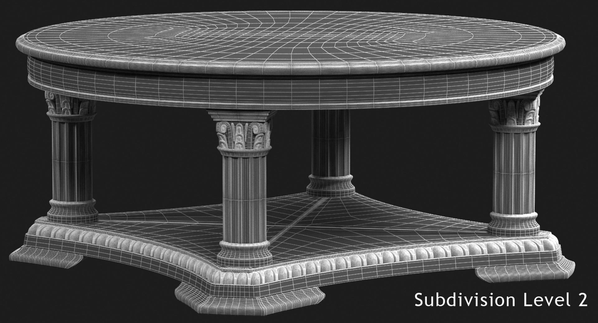 Classic Table 3d Model