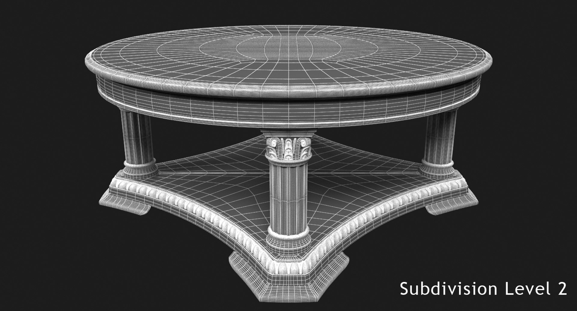 Classic Table 3d Model