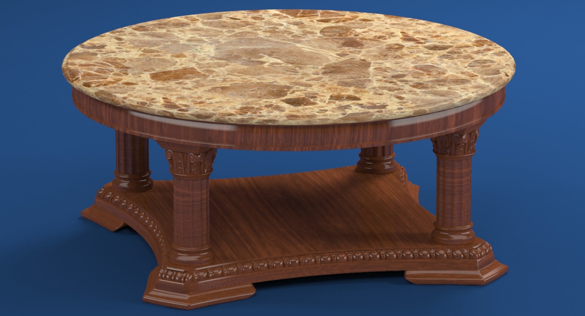 Classic Table 3d Model