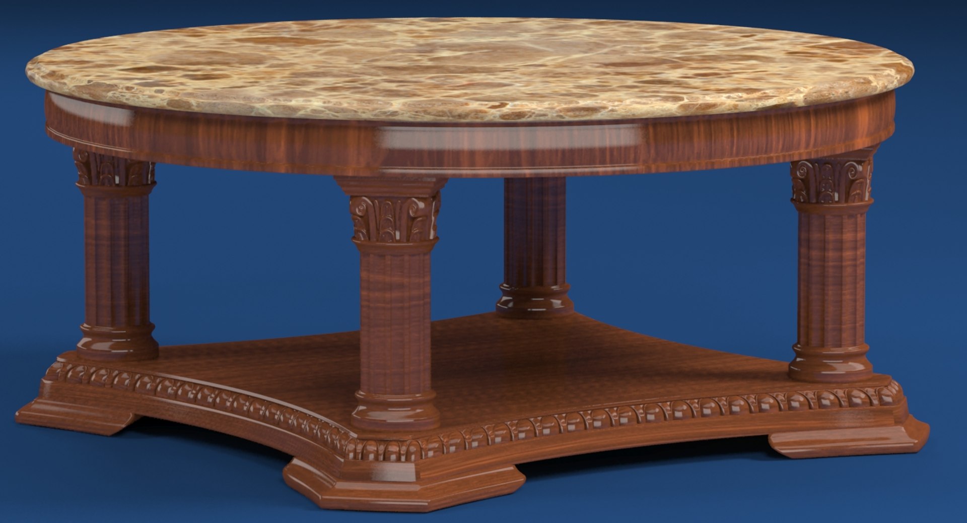Classic Table 3d Model