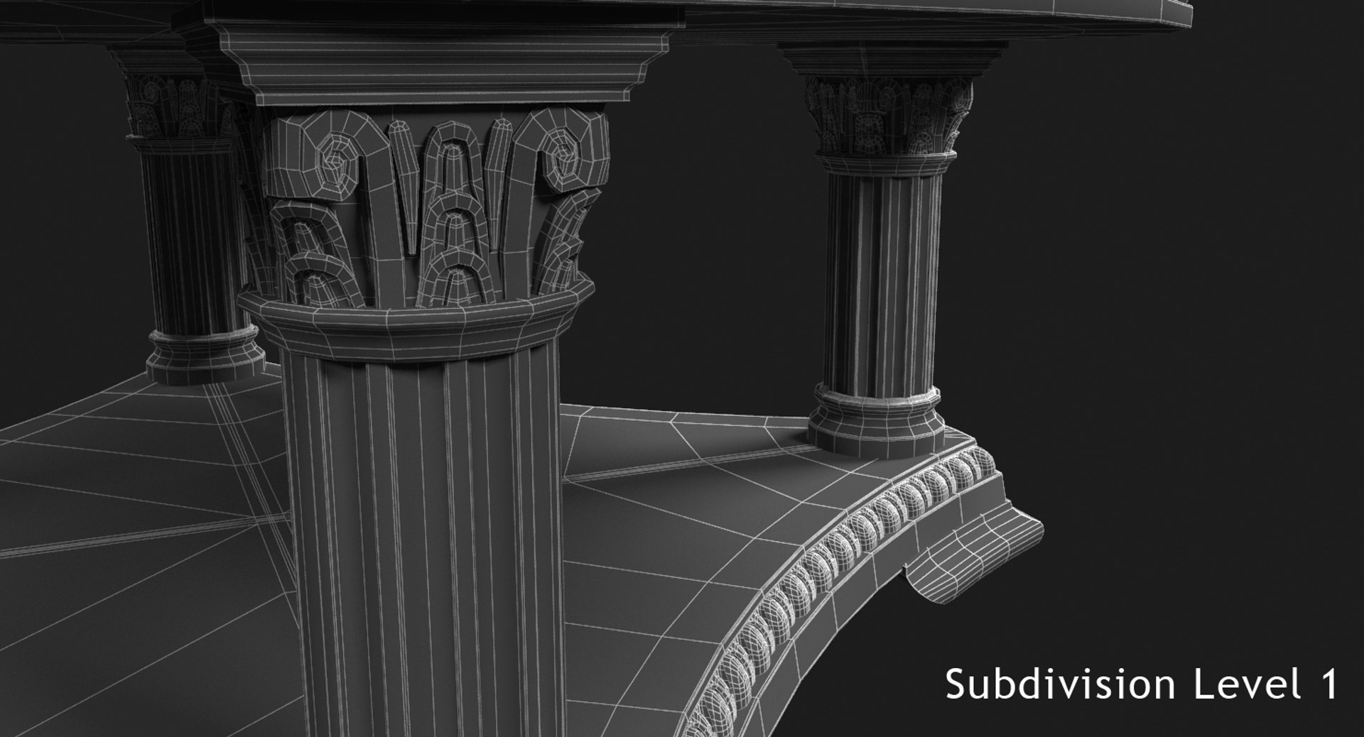 Classic Table 3d Model