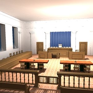 3D Courtroom Models | TurboSquid