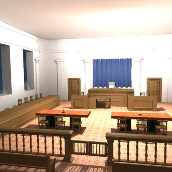 3D Courtroom Models | TurboSquid