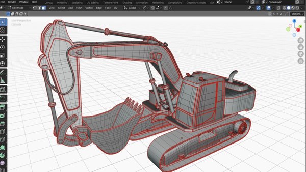 modelo 3d Excavator concept design - TurboSquid 2019623