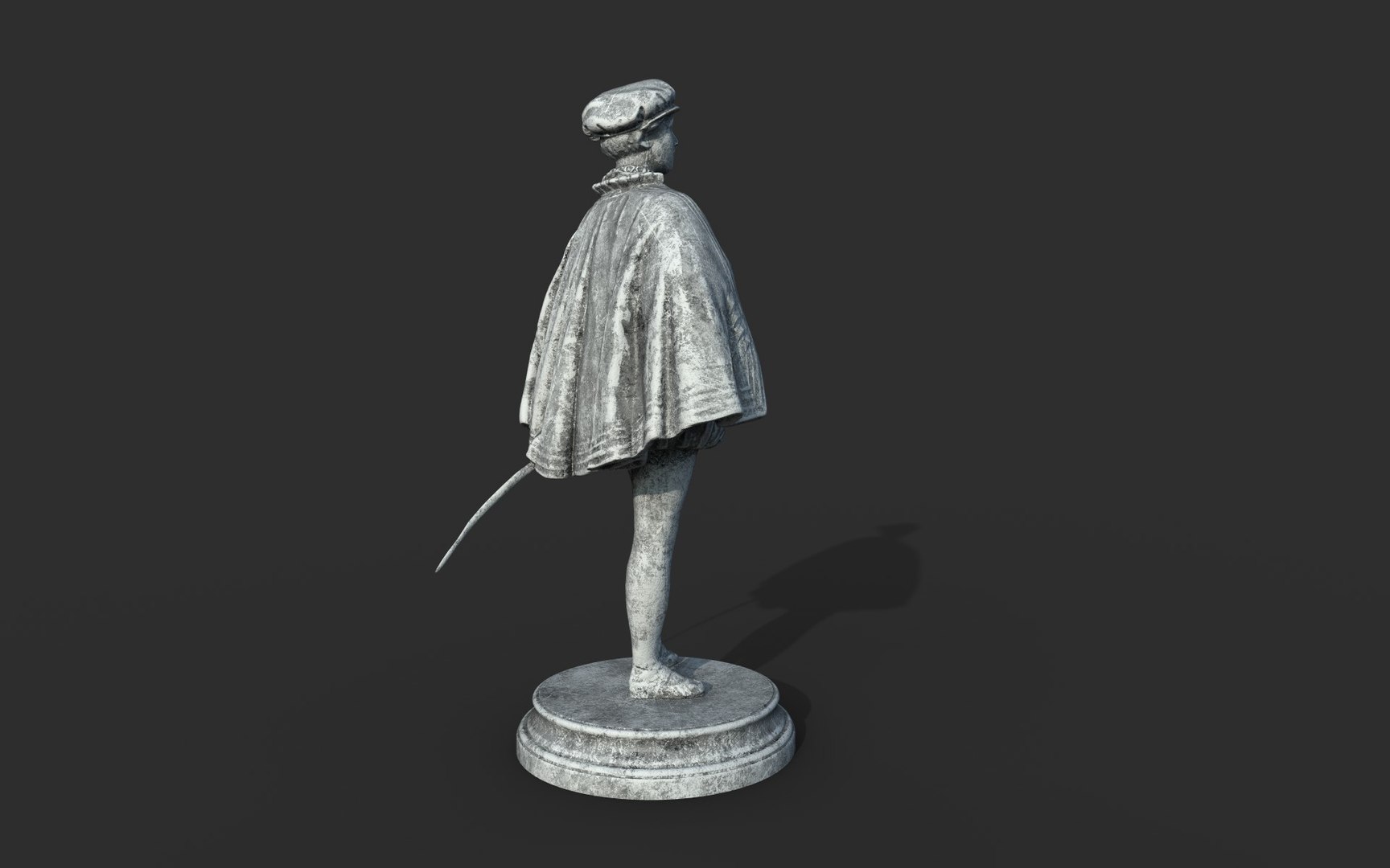 Man Statue 3D Model - TurboSquid 1546128